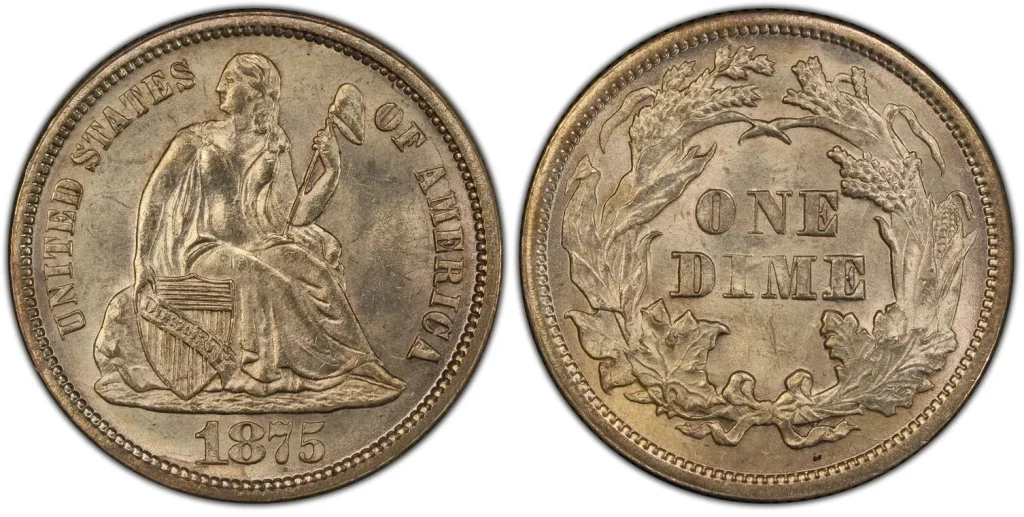 1875 Dime Value: Mint Varieties, Rarity, And Current Prices - Coins ...