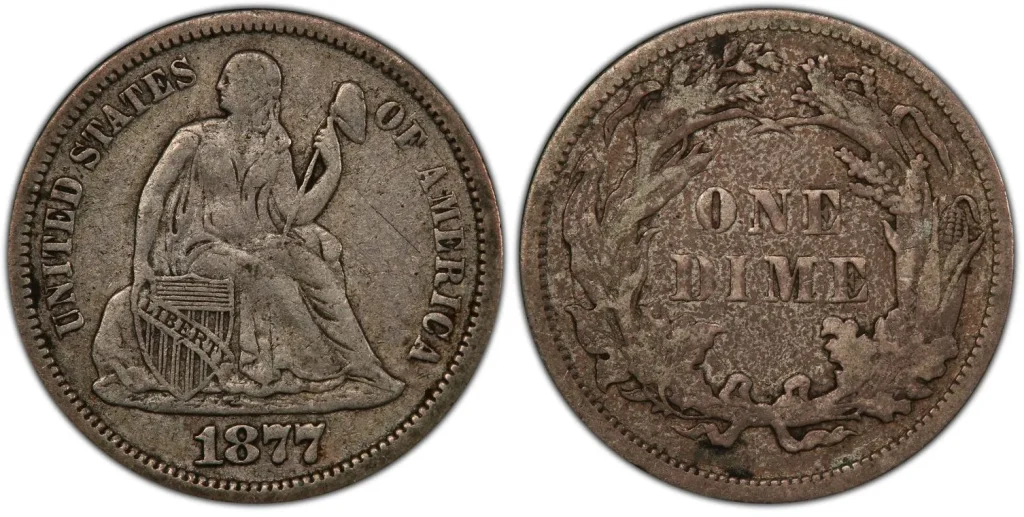 1877 Dime Value: Mint Varieties, Rarity, And Current Prices - Coins-Value.com
