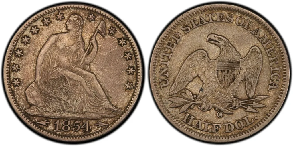 1854 Half Dollar Value: Mint Varieties, Rarity, And Current Prices - Coins-Value.com