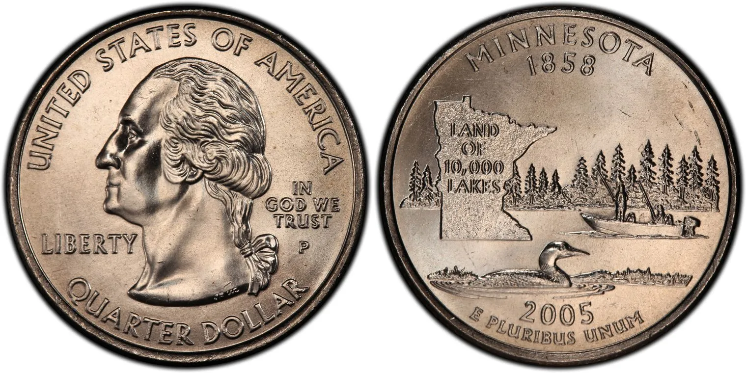 2005-P Quarter Minnesota Extra Tree DDR-006 (Regular Strike): Accurate ...