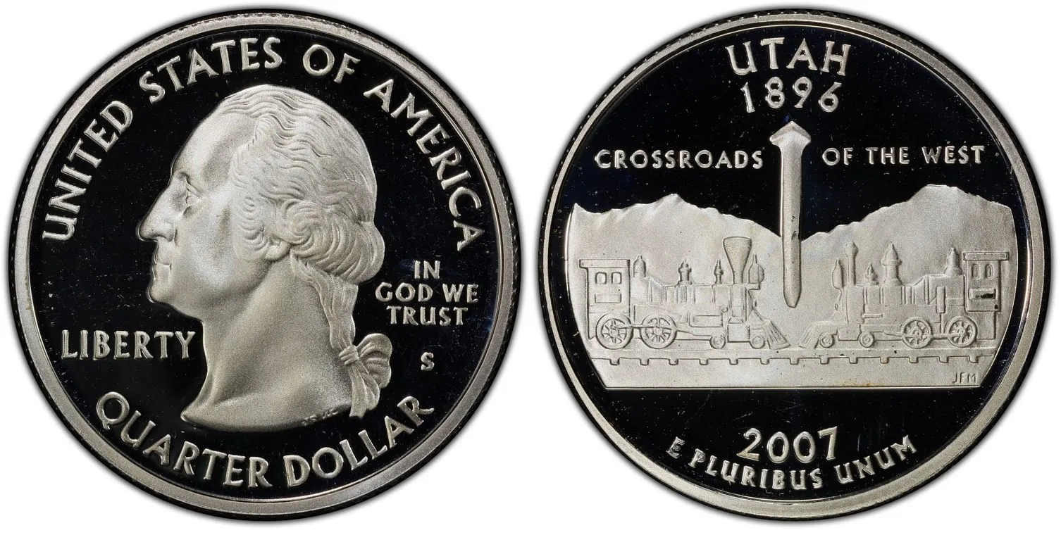 2007-S Quarter Utah Silver, DCAM (Proof): Accurate Value Estimator with ...