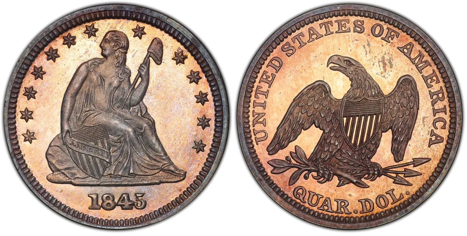 1845 Quarter (Proof): Accurate Value Estimator with eBay and Third-Party Auction Insights ...