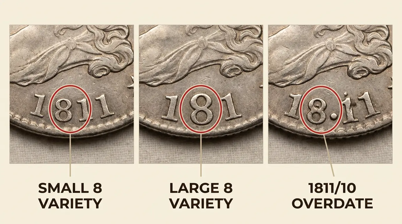 1811 Half Dollar Value: Mint Varieties, Rarity, And Current Prices ...