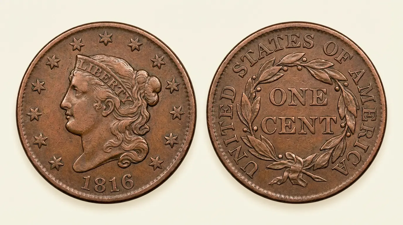 1816 Cent Value: Mint Varieties, Rarity, And Current Prices - Coins ...
