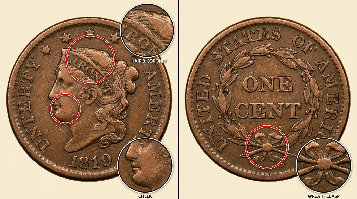 1819 Cent Value: Mint Varieties, Rarity, And Current Prices - Coins Value
