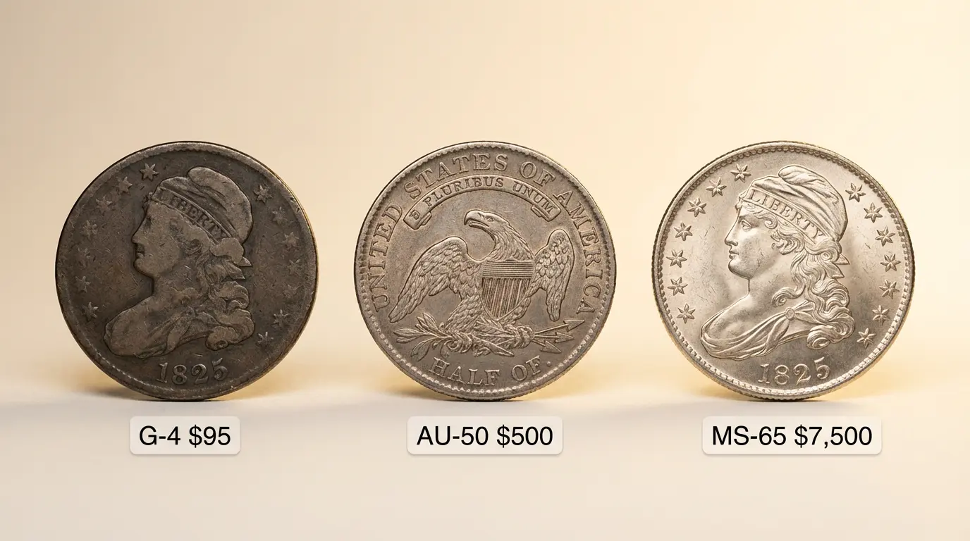 1825 Half Dollar Value: Mint Varieties, Rarity, And Current Prices ...