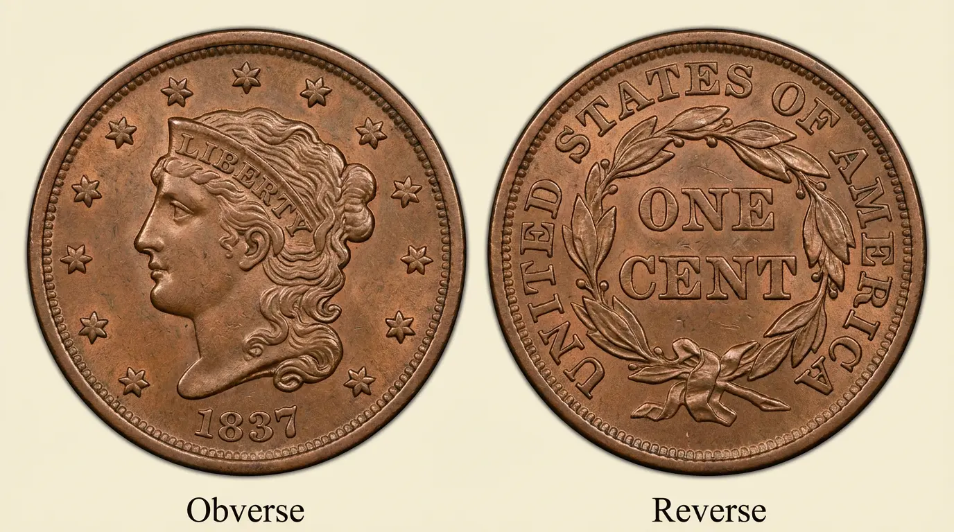1837 Cent Value: Mint Varieties, Rarity, And Current Prices - Coins Value