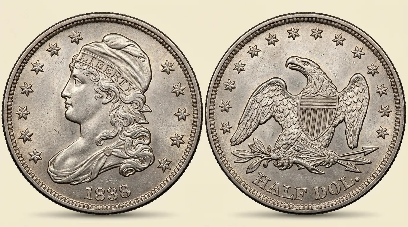 1838 Half Dollar Value: Mint Varieties, Rarity, And Current Prices ...