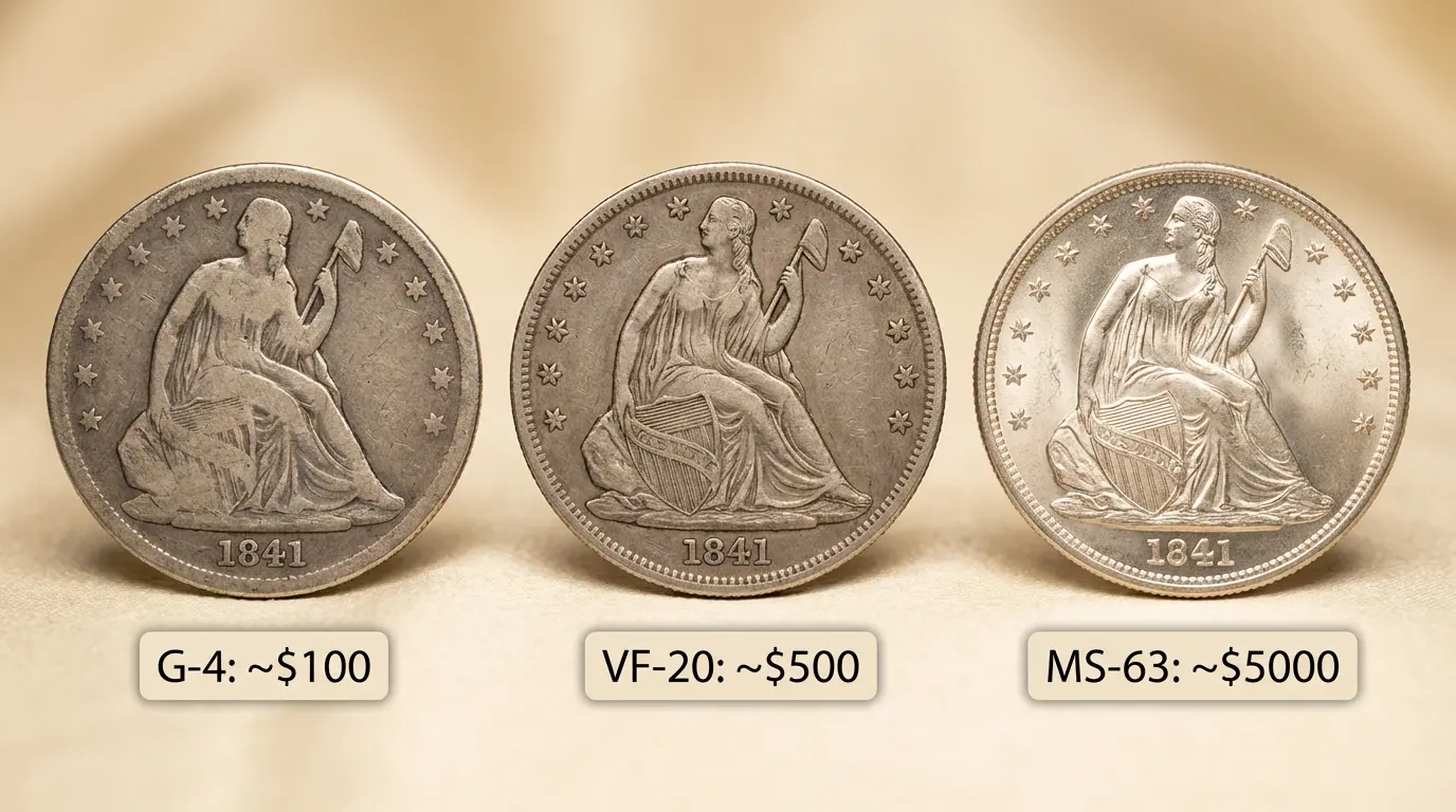 1841 Dollar Value: Mint Varieties, Rarity, And Current Prices - Coins Value