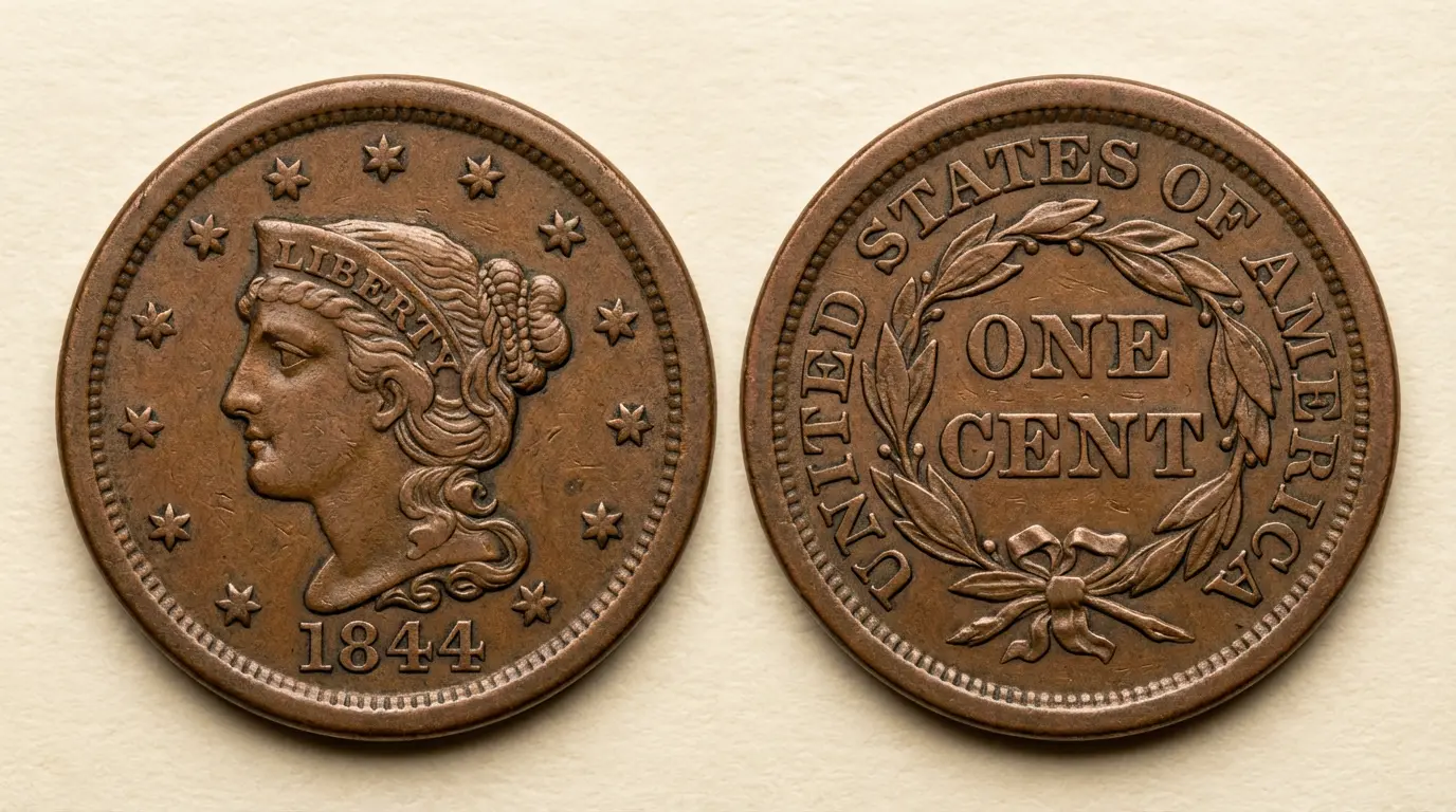 1844 Cent Value: Mint Varieties, Rarity, And Current Prices - Coins Value