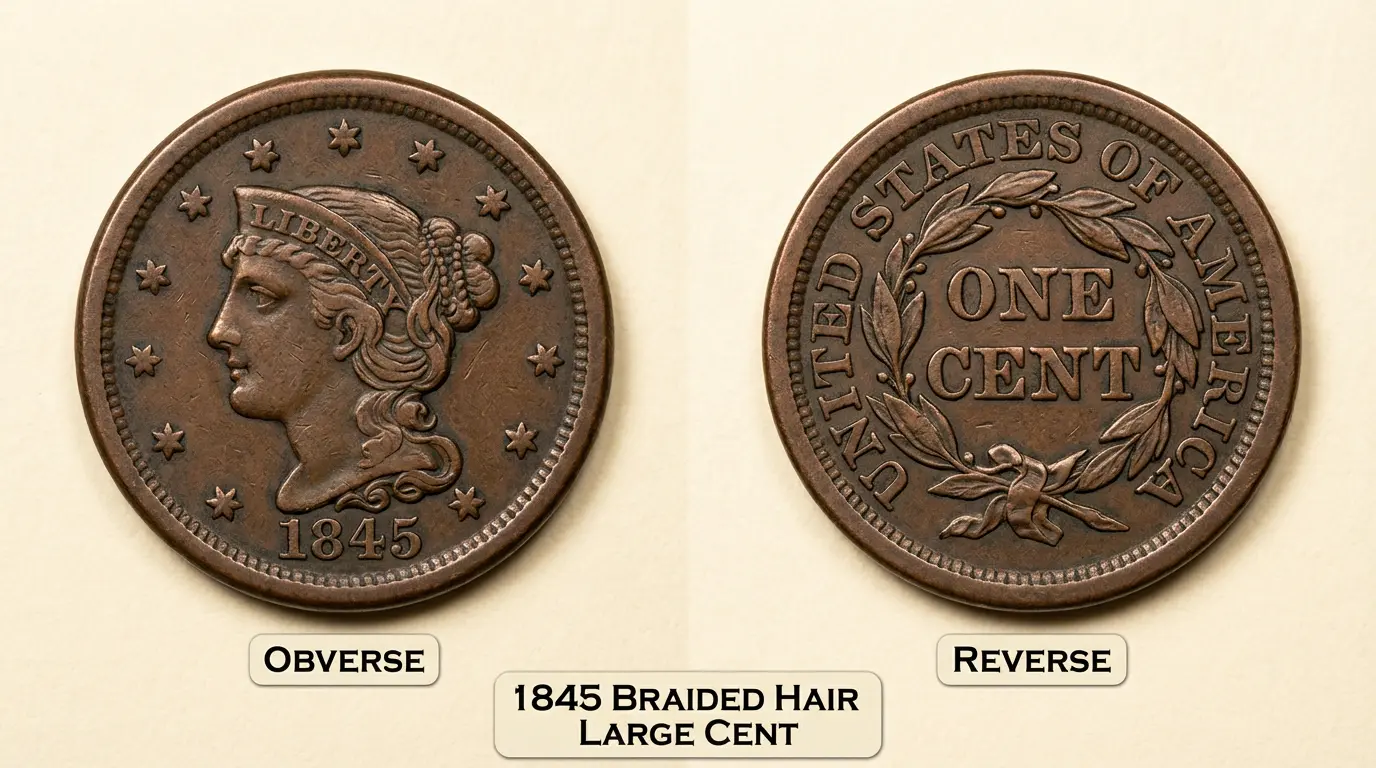 1845 Cent Value: Mint Varieties, Rarity, And Current Prices - Coins Value