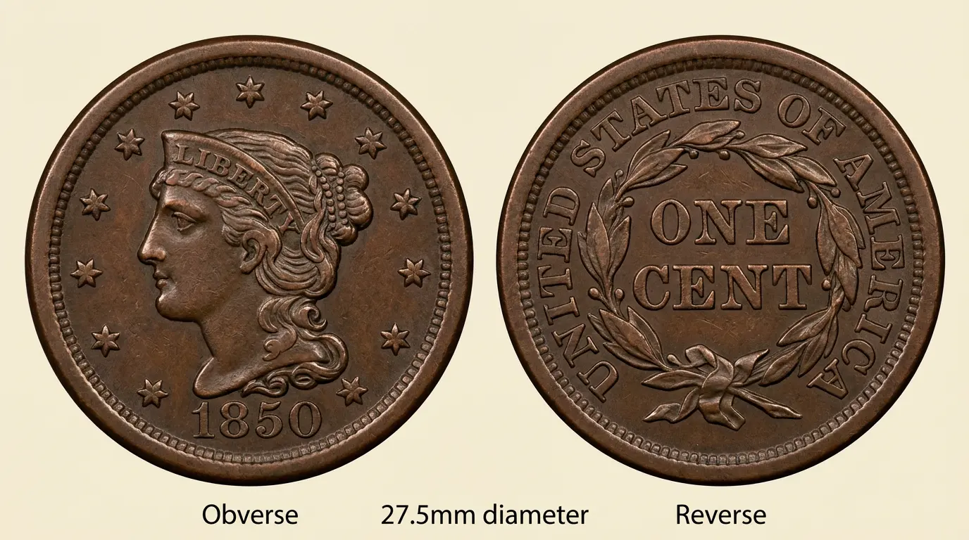 1850 Cent Value: Mint Varieties, Rarity, And Current Prices - Coins Value