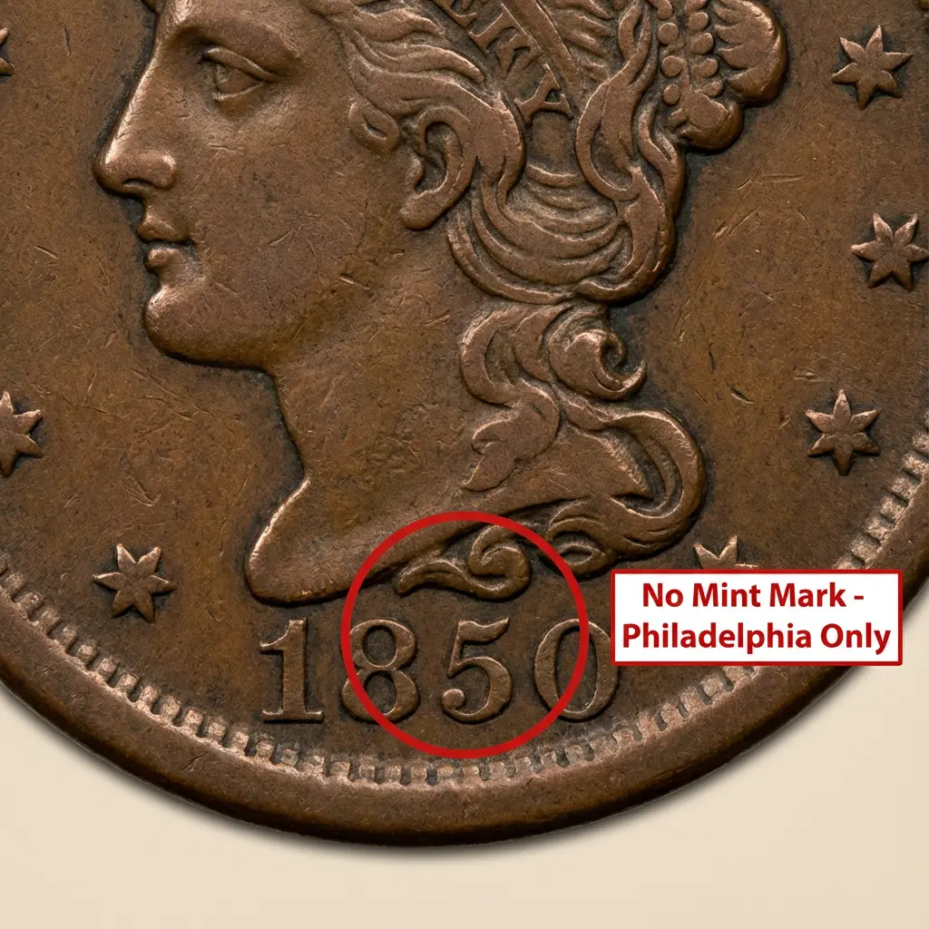 1850 Cent Value: Mint Varieties, Rarity, And Current Prices - Coins Value