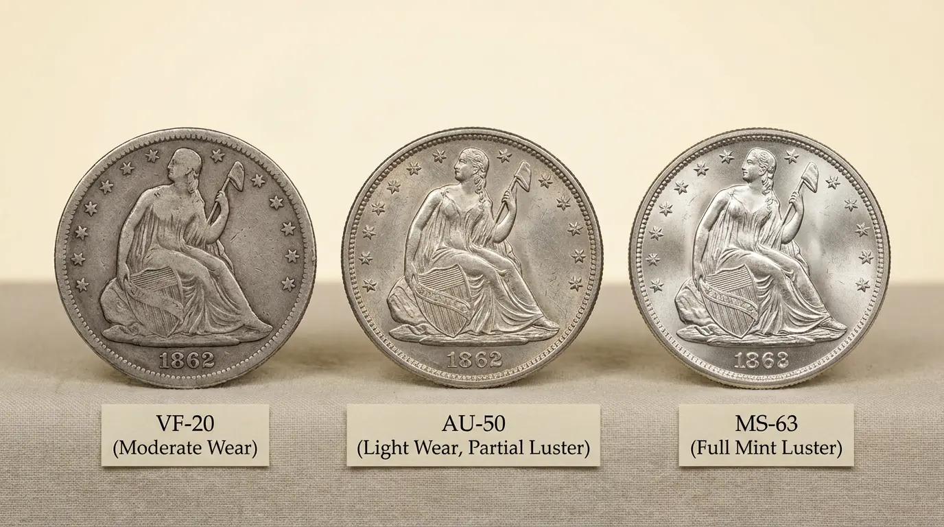 1862 Dollar Value: Mint Varieties, Rarity, And Current Prices - Coins Value