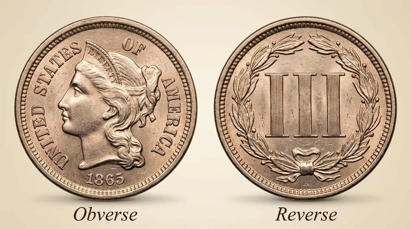 1865 Three Cents Value: Mint Varieties, Rarity, And Current Prices ...