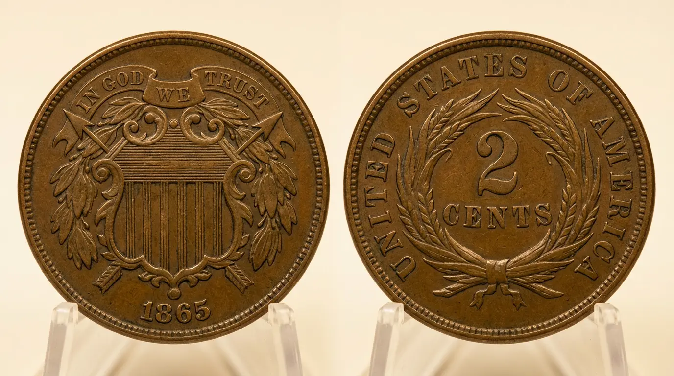 1865 Two Cents Value: Mint Varieties, Rarity, And Current Prices ...