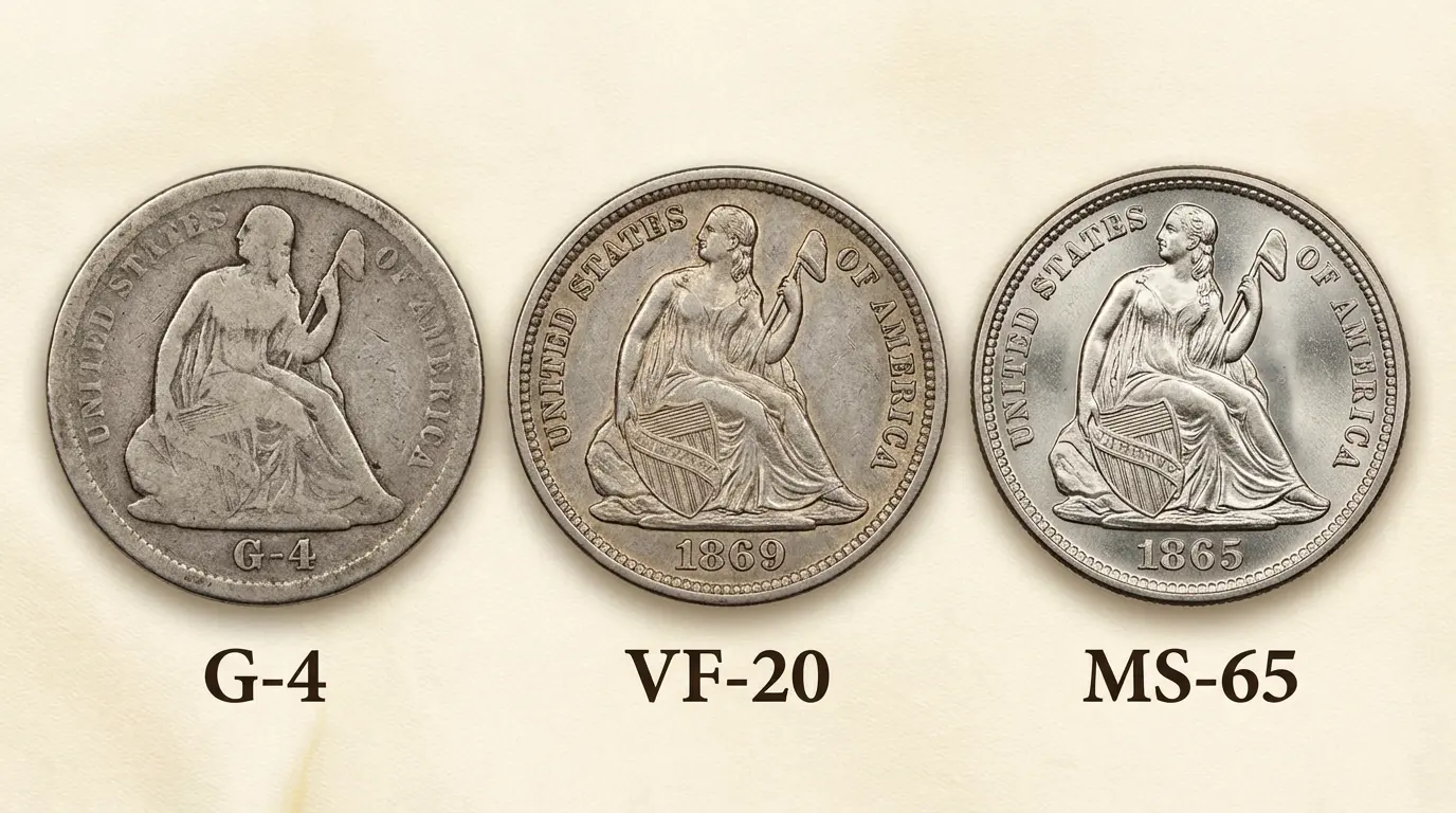 1869 Dime Value: Mint Varieties, Rarity, And Current Prices - Coins Value