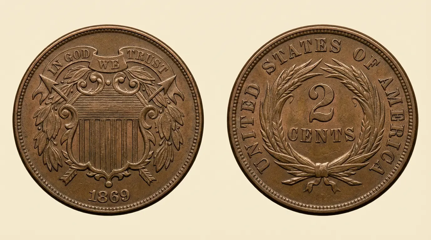 1869 Two Cents Value: Mint Varieties, Rarity, And Current Prices ...
