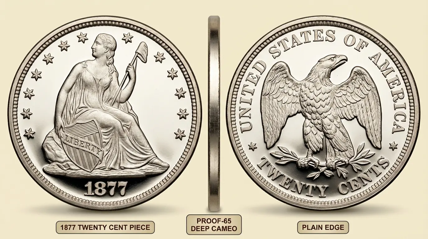 1877 Twenty Cents Value: Mint Varieties, Rarity, And Current Prices ...