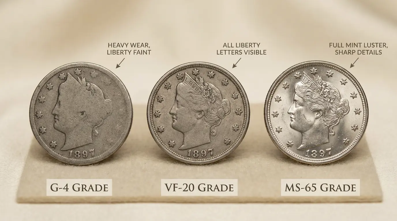 1897 Nickel Value: Mint Varieties, Rarity, And Current Prices - Coins Value