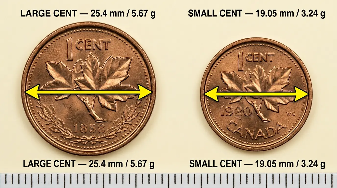 1920 Canadian Penny Value: Large Cent & Small Cent Complete Price Guide ...