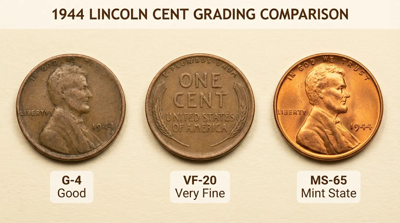 1944 Cent Value: Mint Varieties, Rarity, And Current Prices - Coins Value