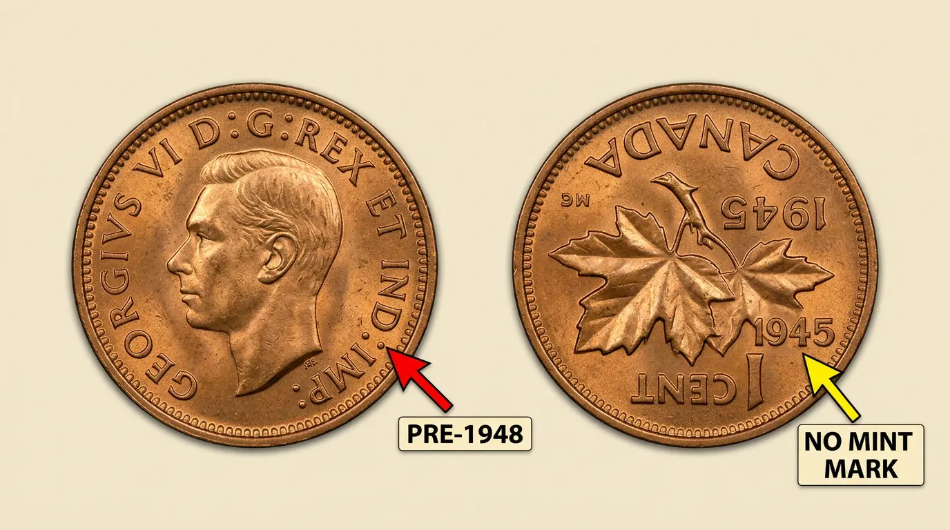 1945 Canadian Penny Value: What Is Your 1-Cent Coin Worth? (Price Guide ...