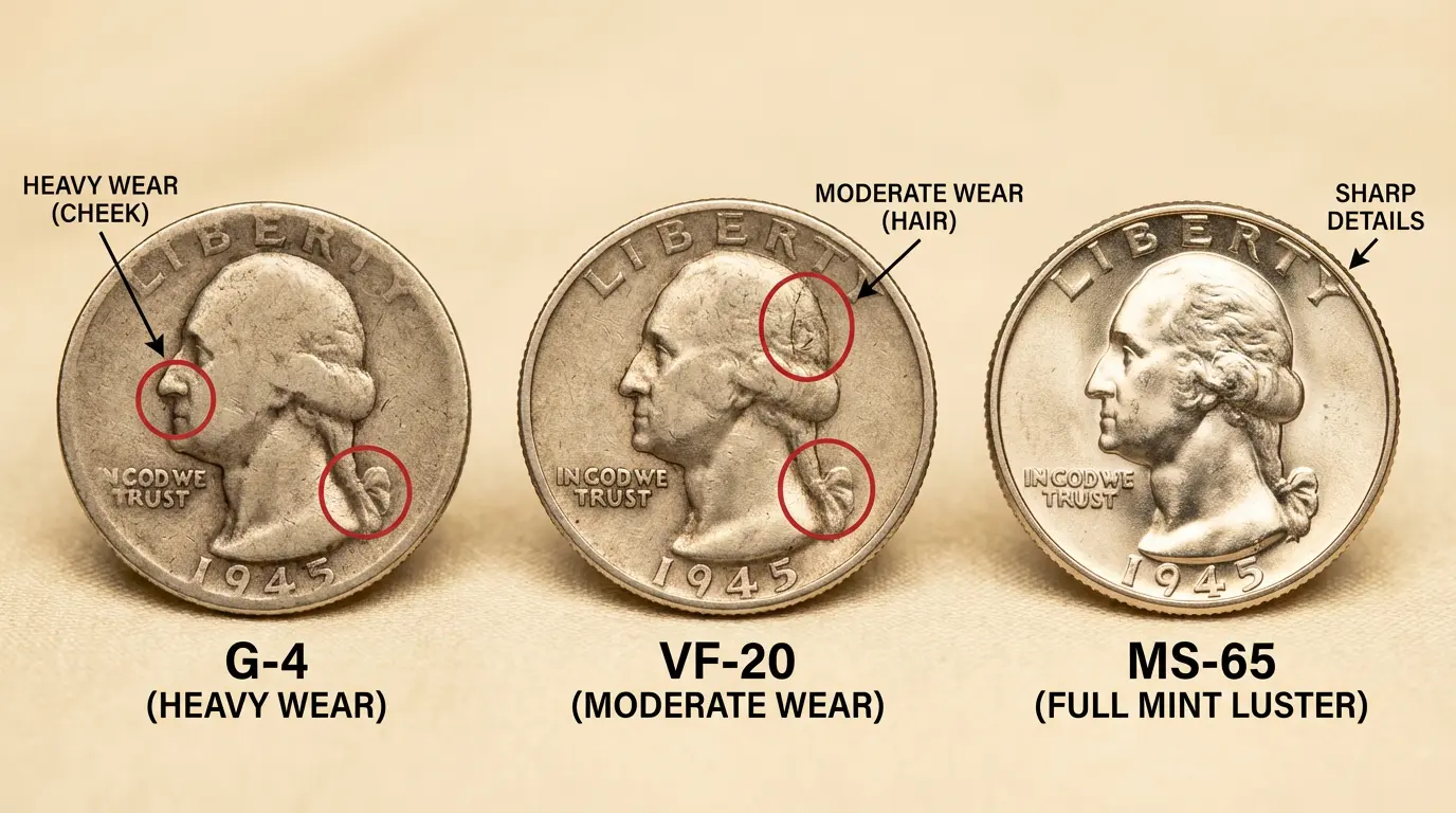1945 Quarter Value: Mint Varieties, Rarity, And Current Prices - Coins ...
