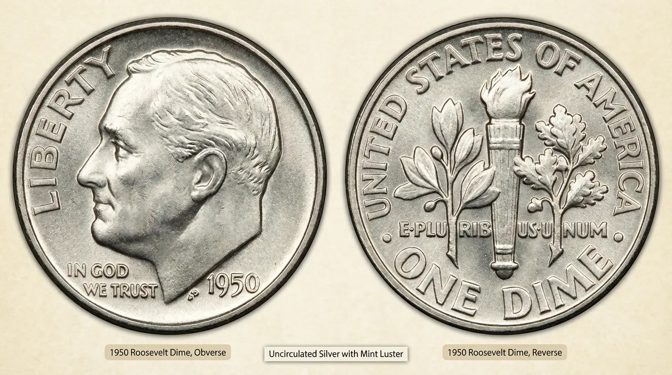 1950 Dime Value: Mint Varieties, Rarity, And Current Prices - Coins Value