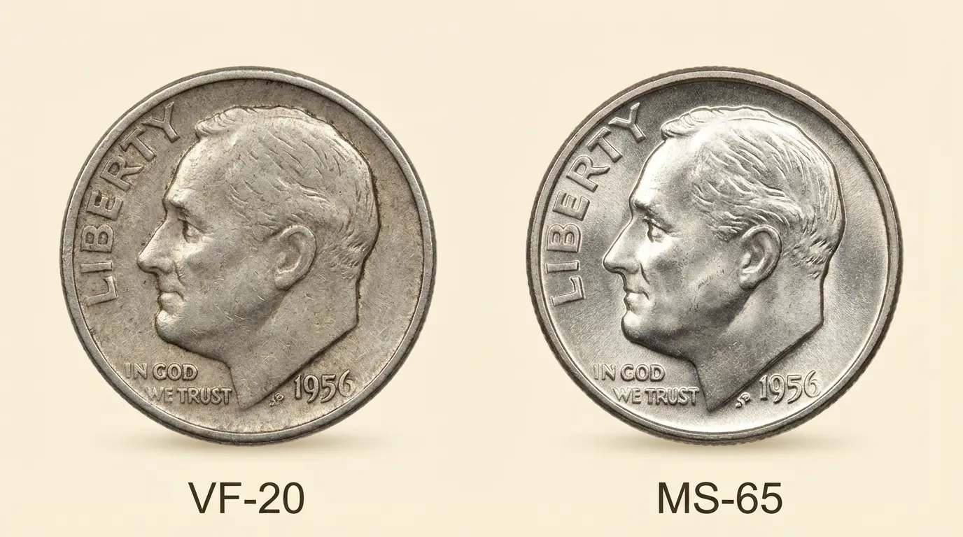 1956 Dime Value: Mint Varieties, Rarity, And Current Prices - Coins Value