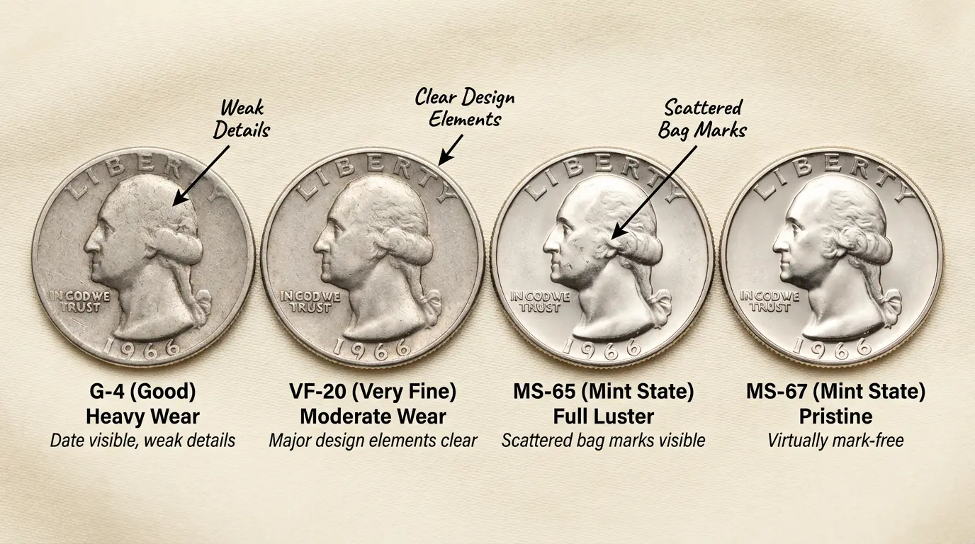 1966 Quarter Value: Mint Varieties, Rarity, And Current Prices - Coins ...