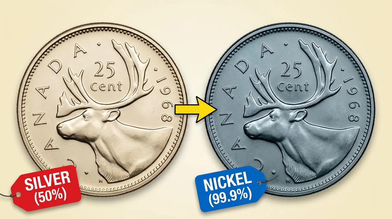 1968 Canadian Quarter Value: Silver Or Nickel? Complete Price Guide ...