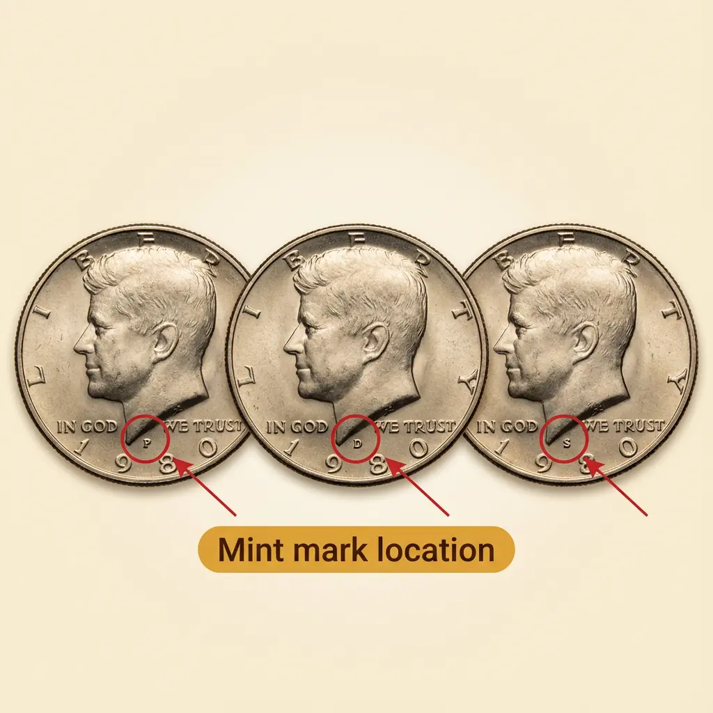 1980 Half Dollar Value: Mint Varieties, Rarity, And Current Prices ...