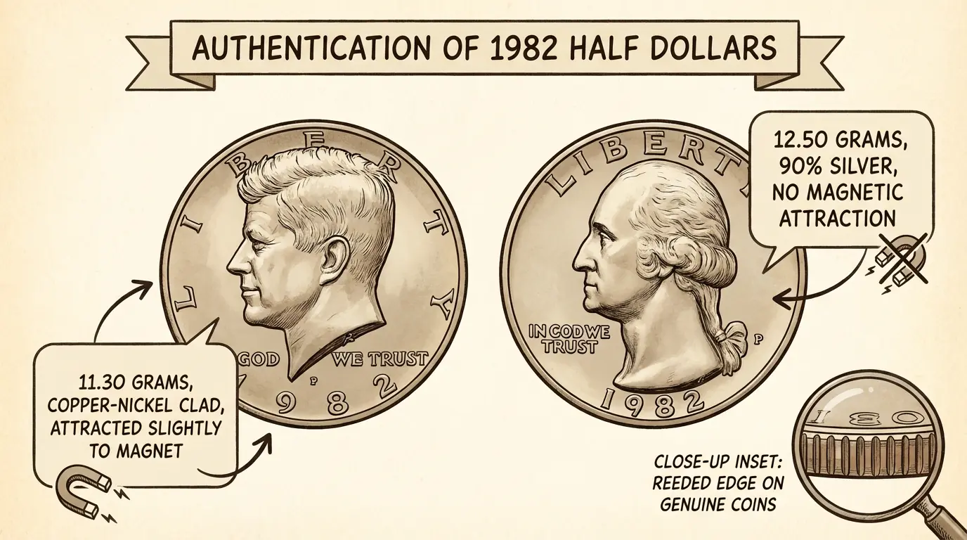 1982 Half Dollar Value: Mint Varieties, Rarity, And Current Prices ...