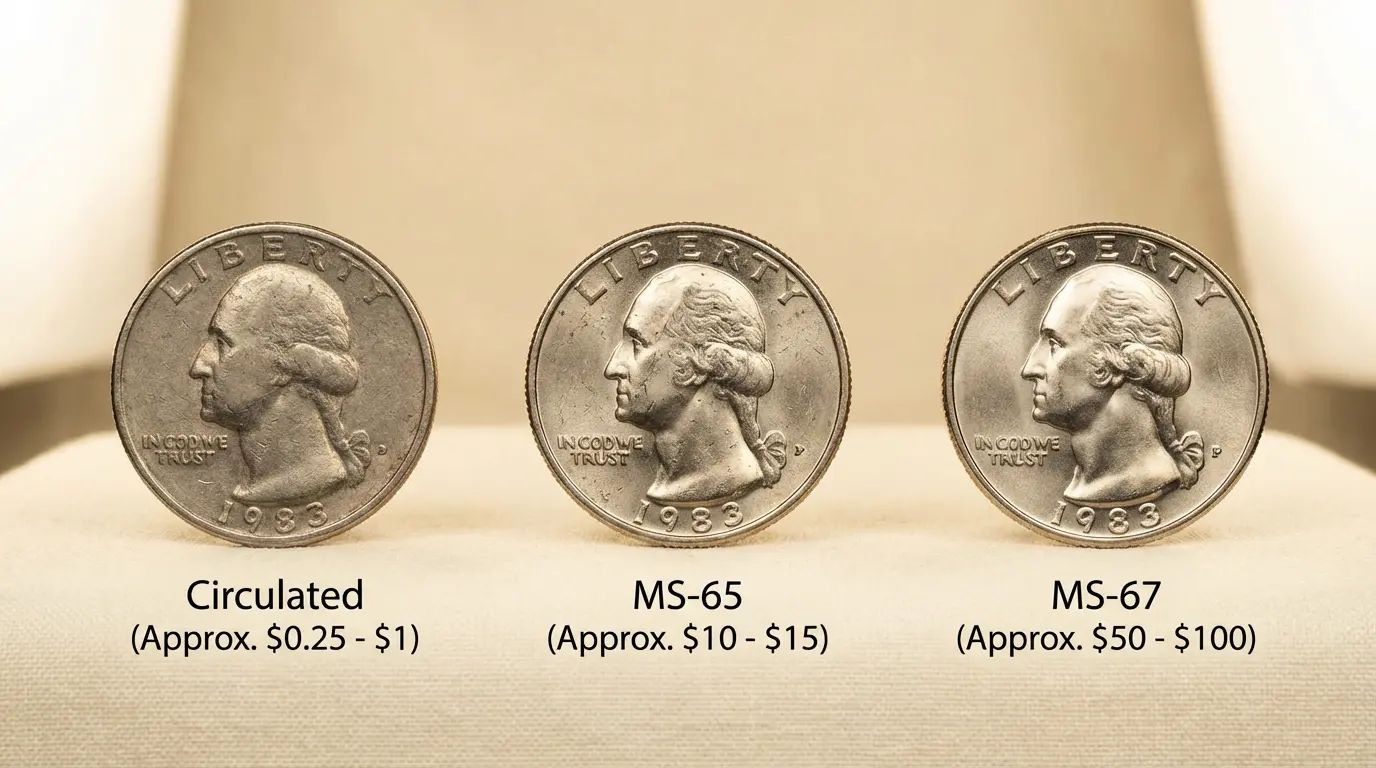 1983 Quarter Value: Mint Varieties, Rarity, And Current Prices - Coins ...