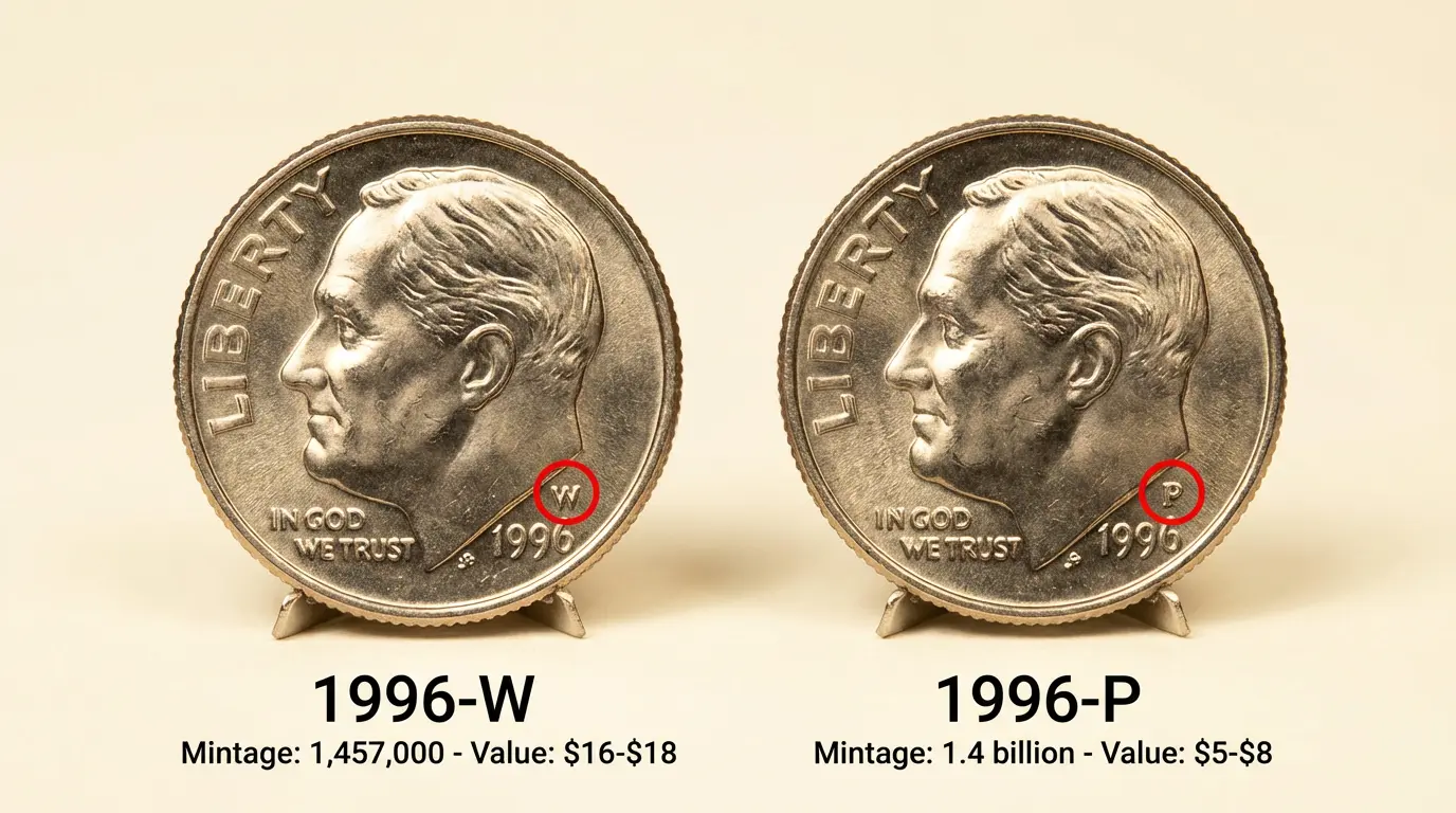 1996 Dime Value: Mint Varieties, Rarity, And Current Prices - Coins Value
