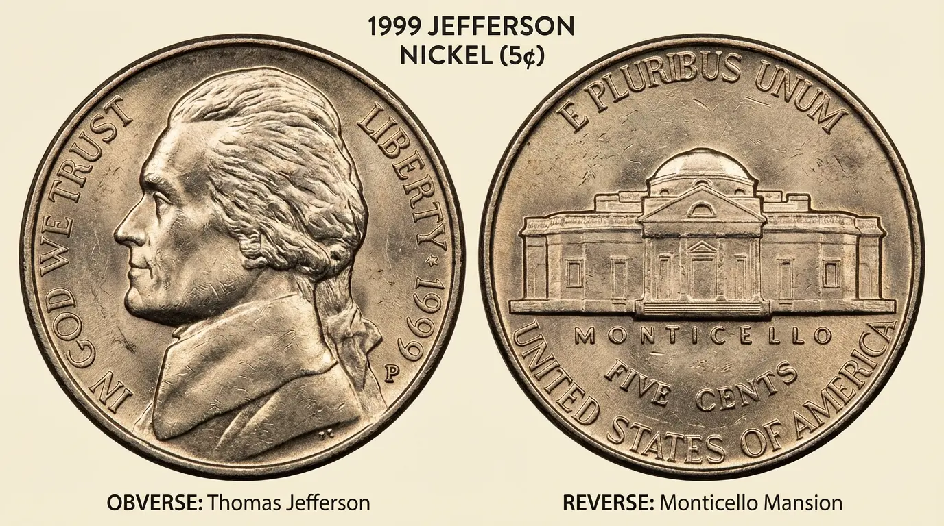 1999 Nickel Value: Mint Varieties, Rarity, And Current Prices - Coins Value