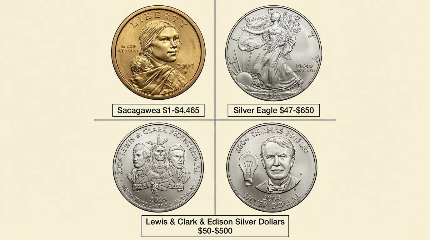 2004 Dollar Value: Mint Varieties, Rarity, And Current Prices - Coins Value
