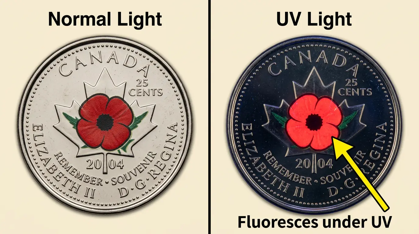 2004 Canadian Quarter Value: Caribou, Poppy & Île Sainte-Croix 25-Cent ...