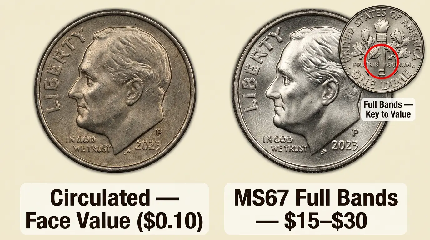 2023 Dime Value: What Is Your Roosevelt Dime Worth? (Price Guide ...