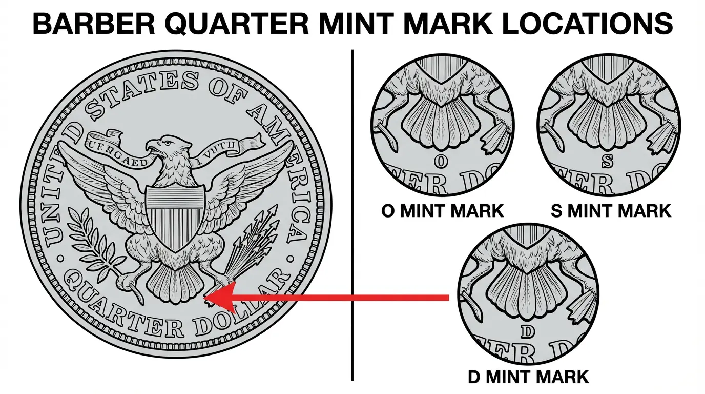 Barber Quarter Value: Most Valuable Key Dates & Varieties - Coins Value
