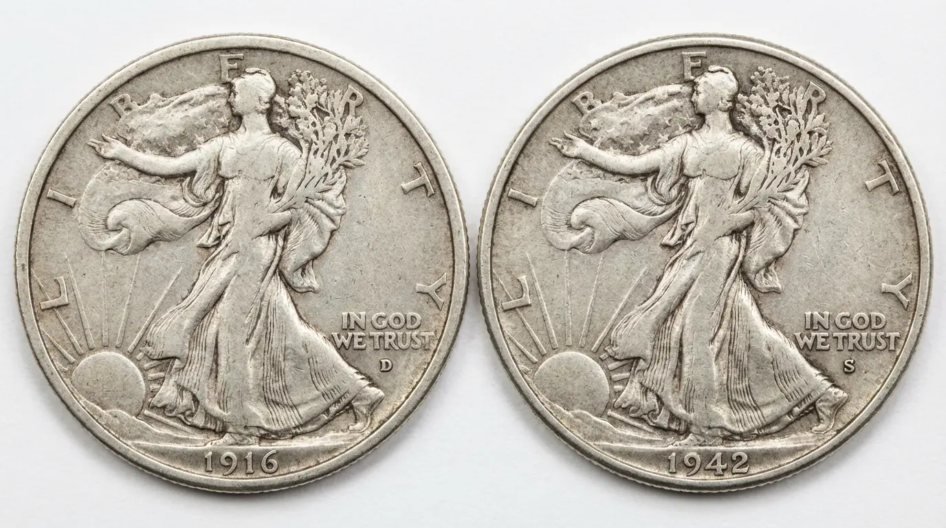 Walking Liberty Half Dollar Value: Most Valuable Key Dates - Coins Value