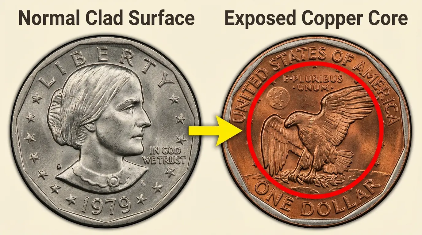 Susan B Anthony Dollar Errors: Rare Varieties & Values (1979-1999 ...