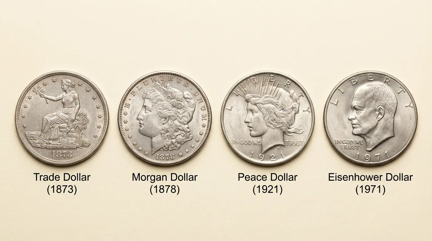 Dollar Coin Value Guide (1794-2026): Key Dates & Prices - Coins Value